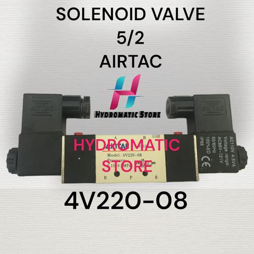 Jual Solenoid Valve 4V220-08 Airtac Dc24v/Ac220v - AC220V - Jakarta ...
