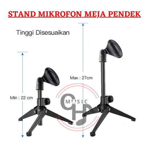 Jual stand mic microphone meja pendek - KAKI 3 - Jakarta Pusat - CH ...