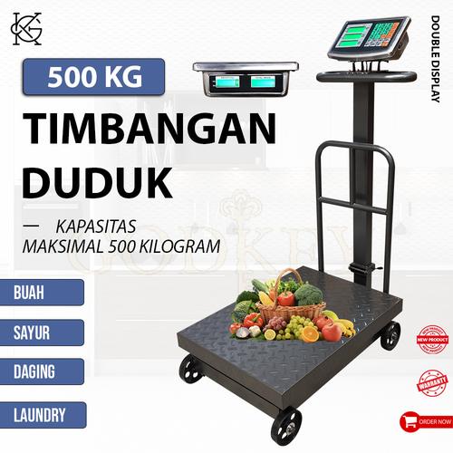 Jual TCS 500 kg Double Display Timbangan Digital Duduk Lantai Lipat ...