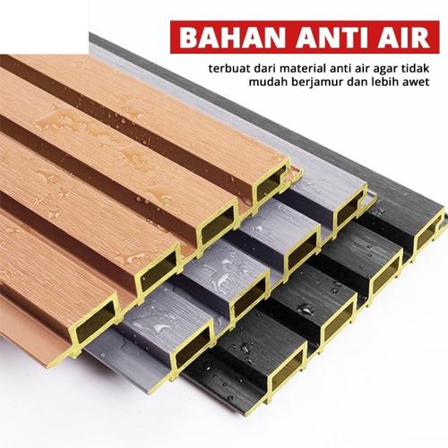 Jual WPC Panel Dinding / WPC Wallpanel Kisi Uk 145cm x 15cm x 15mm ...