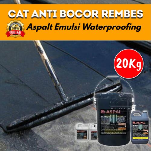 Jual ASPAL CAIR 20 KG asphalt emulsion / anti bocor / aspal ...