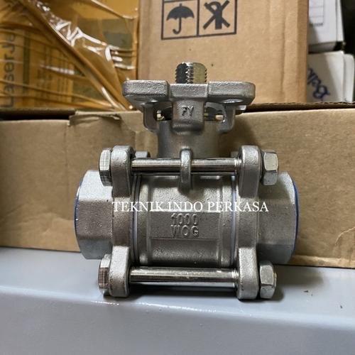 Jual Ball Valve stainless ss 316 mounting pad actuator 2" inch ...