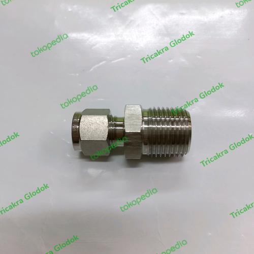 Jual male conector ss316 3/8 x 1/2/male connector stainless 316 3/8od x 1/2 - Jakarta Barat ...