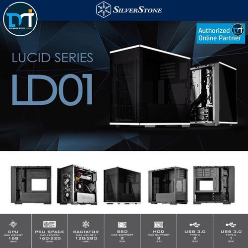 Promo SilverStone LD01 - Three-sided Tempered Glass m-ATX Gaming Case ...