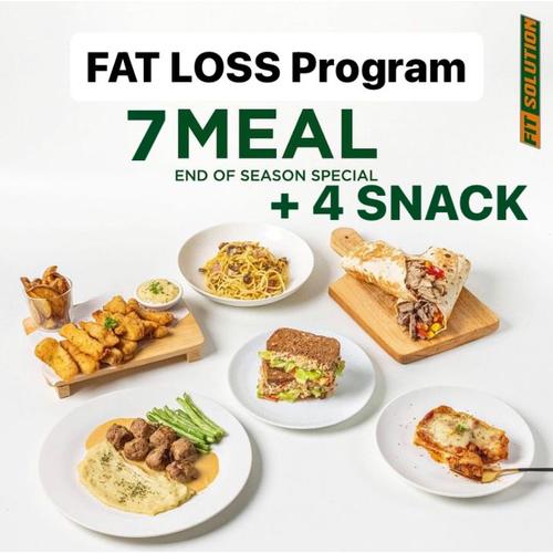Jual FAT LOSS Package 7 Meals + 4 Snack Healthy Prep Meal Catering Low ...