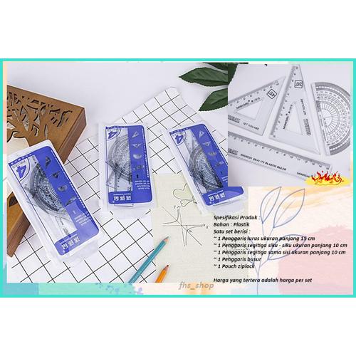 Jual Penggaris Transparan Set Penggaris Unik Penggaris Lucu Aesthetic ...