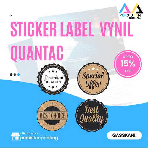 Jual Cetak Sticker Label Kemasan / Packaging Custom A3+ Bahan Vynil ...