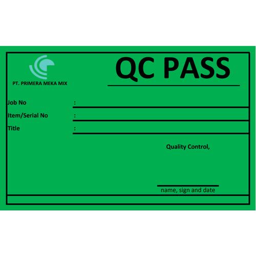 Jual stiker qc passed - Hold, A6 - Kab. Bekasi - Alzena Shop 2 | Tokopedia