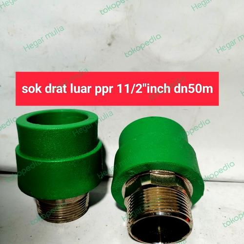 Jual SDL PPR 1 1/2" inch Sok Drat Luar Male Thread Joint piting pipa ...