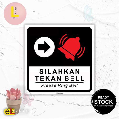 Jual Stiker Rambu Silahkan Tekan Bell Model#3 - Jakarta Barat - eL ...