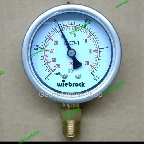 Jual Pressure gauge wiebrock 4" -1-1,5 bar drat 1/2" npt - Jakarta ...