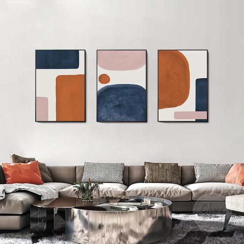 Jual LUKISAN abstract wall art hand painted original colourful large ...