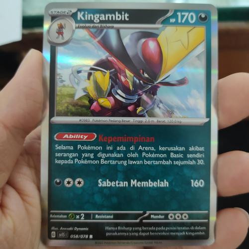 Jual Kingambit Scarlet EX sv1S - 058 Kingambit Holo Pokemon TCG ...