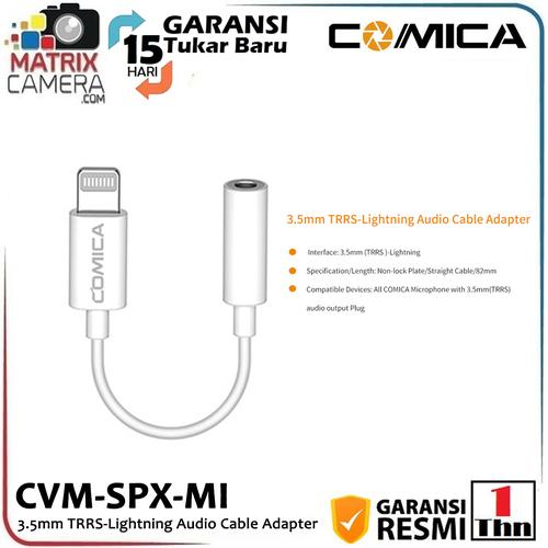 Jual COMICA CVM-SPX-MI 3.5mm TRRS to Lightning Audio Cable for iOS ...