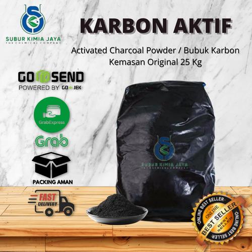 Jual Karbon Aktif Powder / Carbon Active Powder 25 Kg Khusus Kurir ...