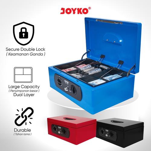 Promo Cash Box / Kotak Uang / Kotak Kas Joyko CB-36A - Blue Cicil 0% 3x ...