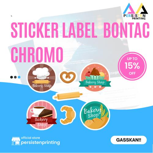 Jual Cetak Sticker Label Kemasan / Packaging Custom A3+ Bahan Cromo ...