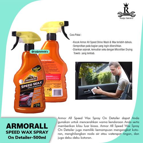 Jual Armor All - Speed Wax Spray On Detailer 500 mL - Pengkilap Mobil ...