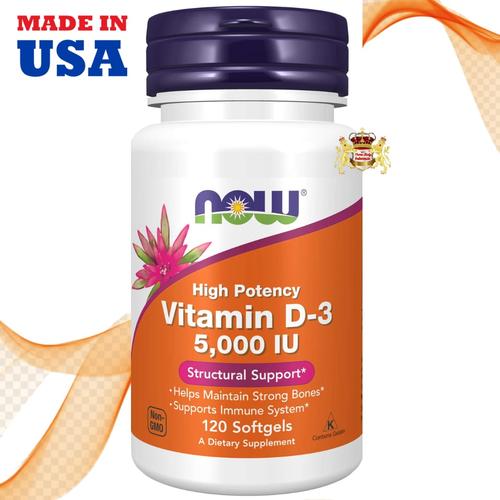 Jual Now Foods Vitamin D3 (5000 IU) 120 Softgels - Kota Tangerang - Thera Lady Indonesia | Tokopedia