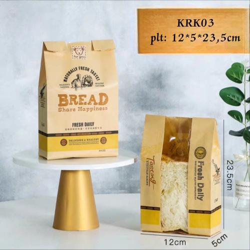 Jual Plastik Roti Tawar KRK03 | Plastik Kertas Roti Croissant| Kemasan ...