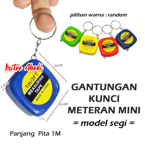 Jual Gantungan Kunci Meteran Roll Mini 1 Meter Power Tape - MODEL SEGI ...