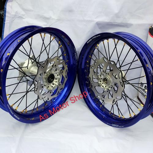 Jual VELG SUPER MOTO YAMAHA WR155 VELG TAPAK LEBAR RING 17 TROMOL SET ...