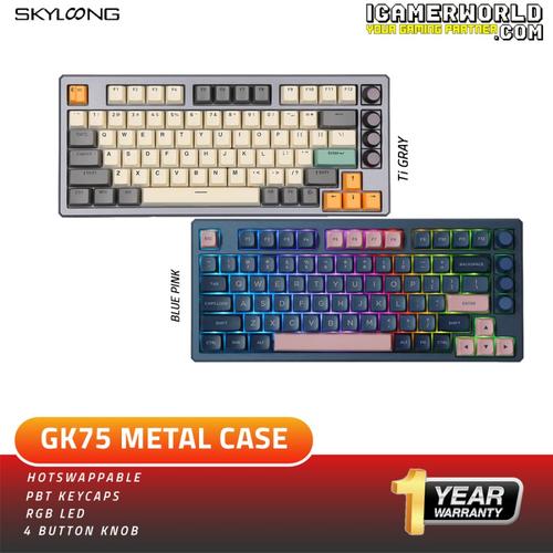 Jual Skyloong GK75 Metal Case Hotswappable Wirelesss Mechanical ...
