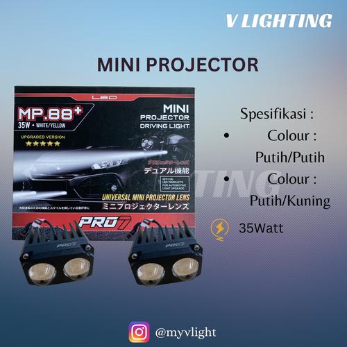 Jual Lampu Mobil Mini Projector Pro7 MP88 Plus - PUTIH-PUTIH - Jakarta ...