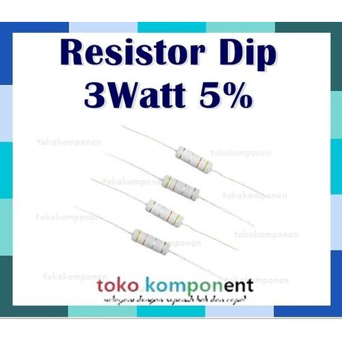 Jual R resistor Dip 3watt 270R 270R ohm 3w toleransi 5% - Kota Semarang ...