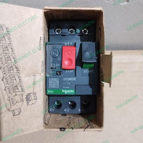 Jual SCHNEIDER GV2ME08 MOTOR CIRCUIT BREAKER GV2ME 08 2.5-4A ORIGINAL ...
