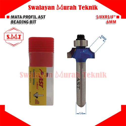 Jual AST Mata Profil Router Trimer Kayu 1/4X1/4" Beading Bit Cembung ...