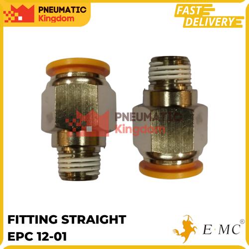 Jual FITTING STRAIGHT LURUS EPC-12-01 DRAT 1/8 INCH / EMC PNEUMATIC ...
