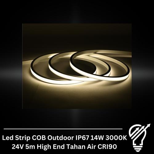 Jual Led Strip Outdoor DC 24V 8w 14w 3000k Waterproof - 8 watt/meter ...