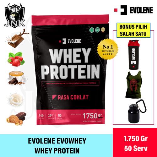 Jual Evolene Whey Protein 1,9 kg (50 Sachet) Free Shaker - Strawberry ...