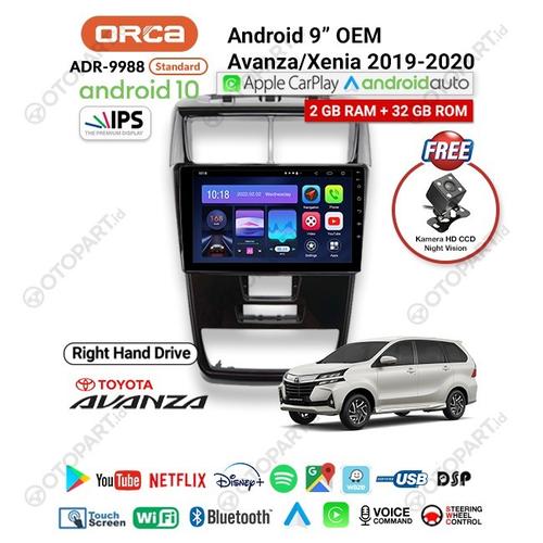 Jual Head Unit Orca Carplay 9 inch New Avanza Xenia 2019-2020 + Frame ...