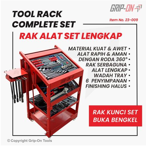 Promo GRIP-ON TOOL RACK COMPLETE SET RAK ALAT BENGKEL LENGKAP + ISI 23 ...