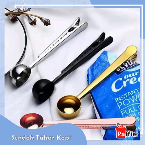 Jual Sendok takar kopi stainless coffee tea spoon serbaguna seal snack ...