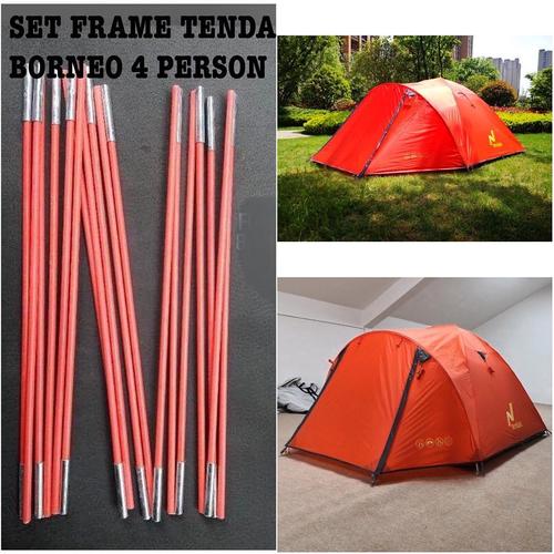 Jual Set frame tenda tendaki borneo 4 person rangka tenda bingkai tenda ...