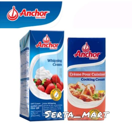 Jual Anchor Whipping Cream 250ml / Cooking Cream 200ml - Krim Masak ...