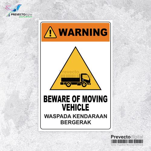 Jual Sticker Safety Sign K3 Rambu Waspada Kendaraan Bergerak - Jakarta ...