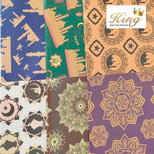 Jual Eid Mubarak Ramadhan Wrapping Paper Gift Hampers Wrapping Lebaran ...