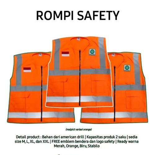 Jual Rompi safety k3 rompi proyek / lapangan / keselamatan termurah ...