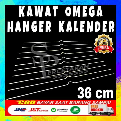 Jual Hanger kalender 36cm / kawat omega / gantungan kalender dinding ...