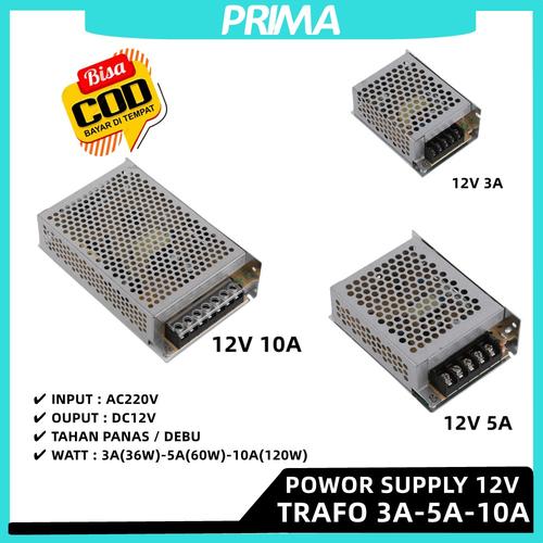Jual Power Supply 12v Jaring CCTV LED Trafo DC Adaptor PSU 220v 3A/5A ...
