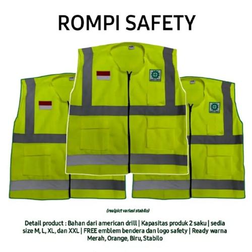 Jual Rompi safety k3 rompi proyek / lapangan / keselamatan termurah ...