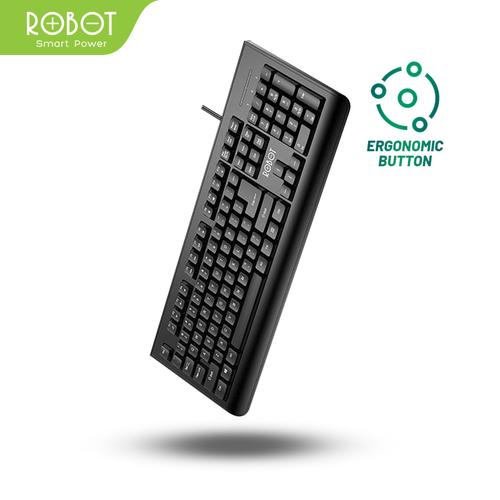 Promo ROBOT Keyboard Berkabel / Mini Wired Keyboard RK20 Ultra Thin ...