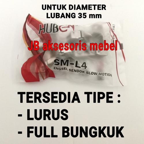 Jual ENGSEL SENDOK SLOW MOTION / SOFT CLOSE / HIDROLIS MERK HUBEN (SM ...