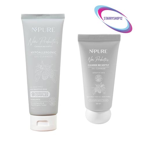 Promo npure noni probiotics cleanser gel 50ml 100ml n'pure facial wash ...