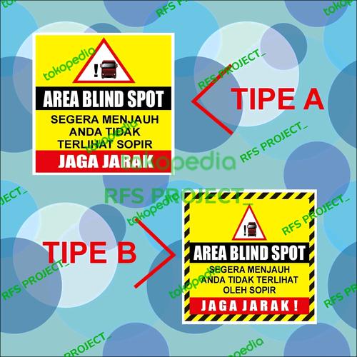 Jual STICKER VINIL TRUK BLIND SPOT - 30cm x 30cm, Tipe B - Kota Bekasi ...