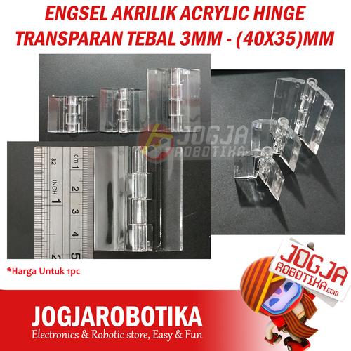 Jual ENGSEL AKRILIK ACRYLIC HINGE TRANSPARAN TEBAL 3MM - PILIH UKURAN ...
